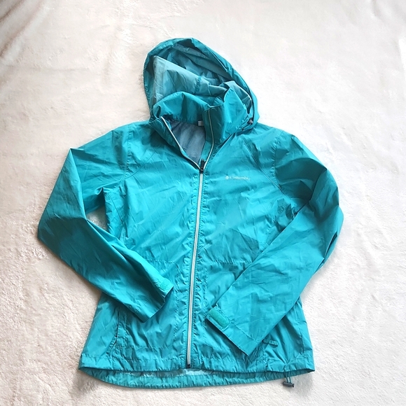Columbia | Jackets & Coats | Columbia Sportswear Womens Aqua Raincoat ...